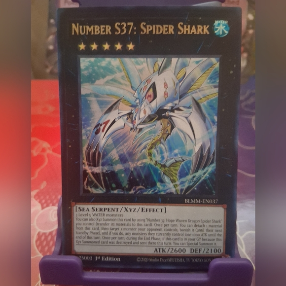 Yu-Gi-Oh! | Toys | Yugioh Number S37 Spider Shark Trading Card English ...